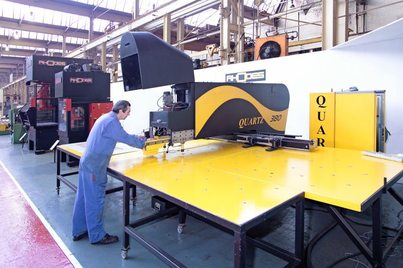 Punching machine, pierce punching, shape and shearing